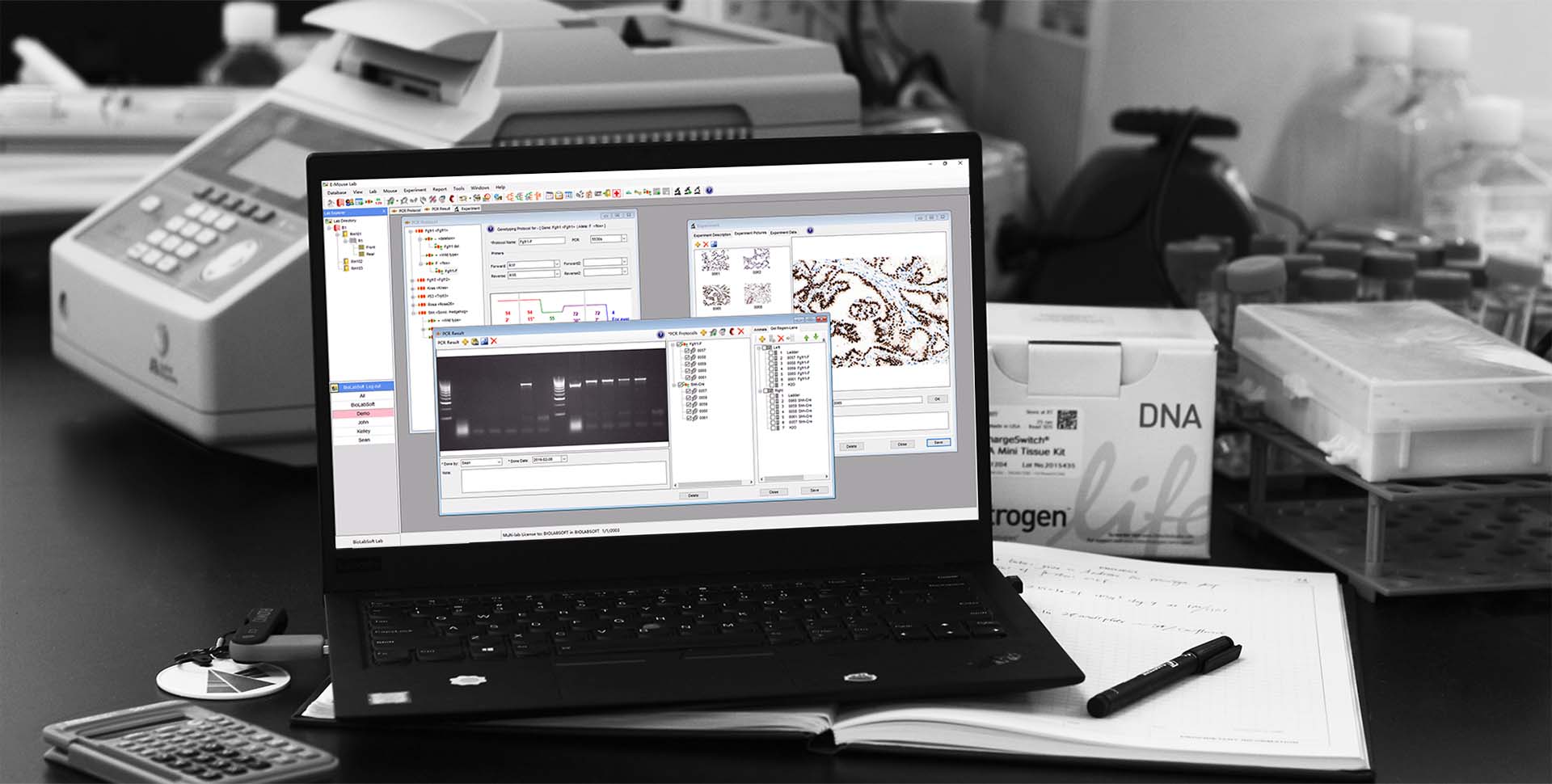 Home Page E-MouseLab Mouse Colony Management System